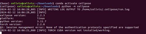 Cellpose Gui Installation On Centos 7 Issue With Pyqt 6 Usage