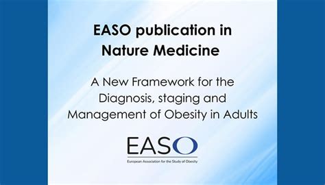 A New Framework For The Diagnosis Staging And Management Of Obesity In