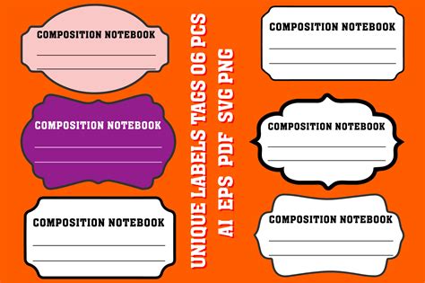 Notebook Label Tags Graphic By Sk Studio Creative Fabrica