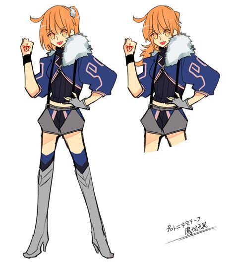 Female Ritsuka Fujimaru In Magical Girl Clothing Inspired By Servants