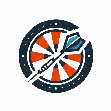 Dart Game Logo Illustration Premium Ai Generated Vector