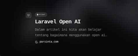 Cara Mengintegrasikan Openai Ke Dalam Laravel
