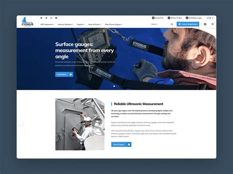 Cygnus Instruments Marine Web Design