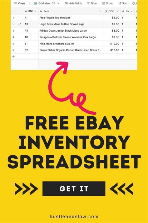 Ebay Spreadsheet Free Inventory Sales Tracker What To Sell Ebay Spreadsheet