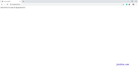 Tutorial Sederhana Spring Boot Starter Web Josi Kie