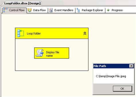 Sql Server 2008 Creating An Expression For An Object Variable