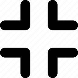 Exit Fullscreen Interface Minimize Shrink Icon Download On Iconfinder