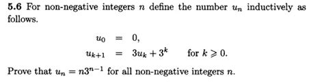 Solved For Non Negative Integers N Define The Number Un Chegg