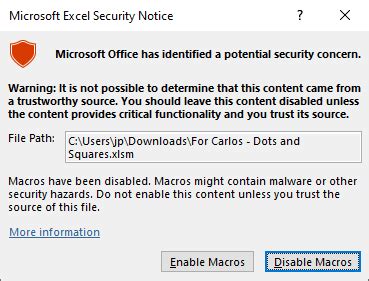 Unblocking And Enabling Macros Peltier Tech