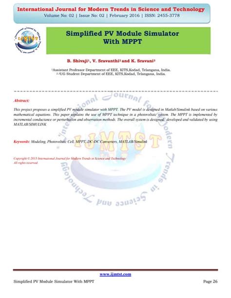 simulation and hardware implementation of grid connected solar charge