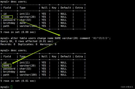 Mysql —— 表操作使用mysql语句进行操作表格 Csdn博客