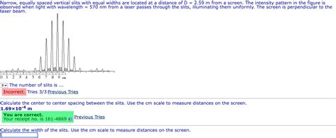 Solved Narrow Equally Spaced Vertical Slits With Equal