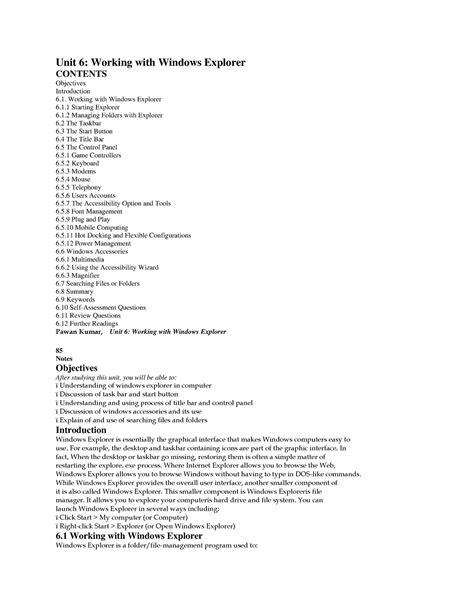 Unit 6 CFOA These Notes Are Helpful For BCA Students Who Are