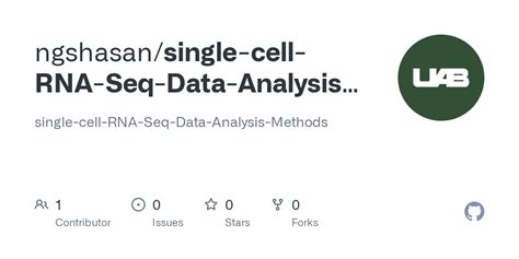 Github Ngshasan Single Cell Rna Seq Data Analysis Methods Single Cell Rna Seq Data Analysis