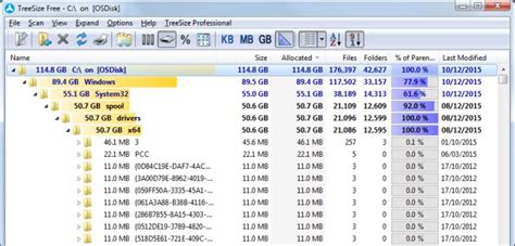 Windows Disk Space Usage Unknown Files