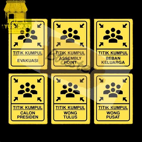 Jual Hiasan Dinding Quote Sign Titik Kumpul Wong Tulus Assembly Point