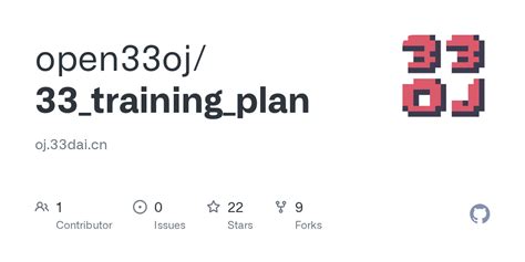 Github Open33oj33trainingplan Oj33daicn
