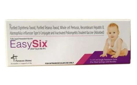Easy Six Fully Liquid Hexavalent Vaccine Pre Filled Syringe With