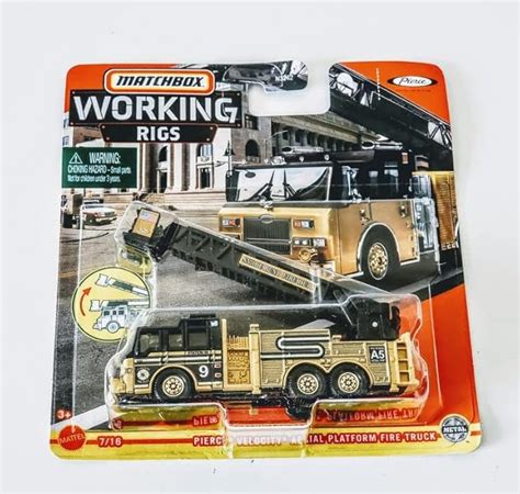 Matchbox Working Rigs Pierce Velocity Aerial Platform Fire