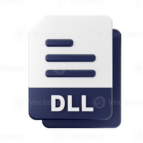 D File DLL Icon Illustration PNG