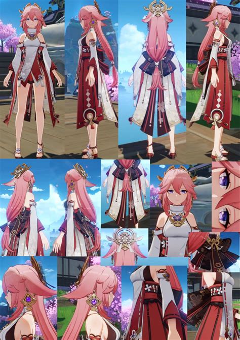Yae Miko Reference Sheet в 2022 г Эскизы персонажей Милые рисунки