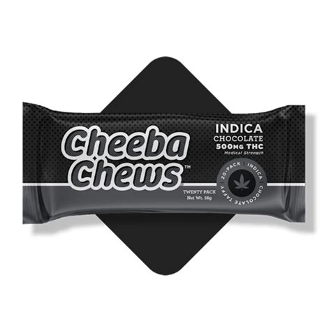Cheeba Chews Chocolate Taffy Indica Native Roots Cannabis