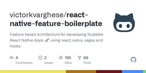 GitHub Victorkvarghese React Native Feature Boilerplate Feature Based Architecture For