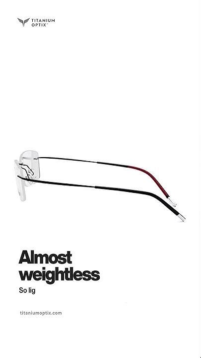 Nearly Invisible Memory Titanium Rimless Eyeglass Frames Thin Three Part Titanium Alloy Frame