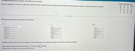 Solved Please Help Me Identify The Two Values That Are