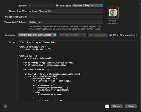 Alfred Workflow For Switching Chrome Tabs Macos Part 1 Danil Skachkov
