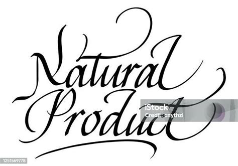천연 제품 서예 비문 서예 문자 디자인 템플릿 인사말 카드 기프트 포스터 배너 등을 위한 크리에이티브 타이포그래피 0명에 대한 스톡 벡터 아트 및 기타 이미지 Istock