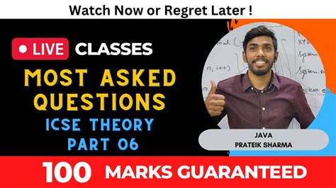 Faq 06 Computer Class 10 Icse Isc Java Programming Youtube
