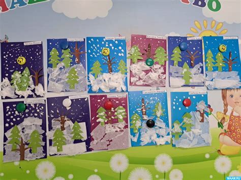 Конспект занятия по изготовлению предметной аппликации «Волшебница Зима 5 фото Воспитателям