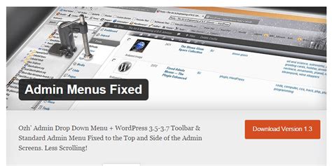 Admin Menus Fixed Wordpress Plugin Bypeople