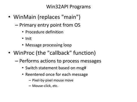building a win32api application ppt download