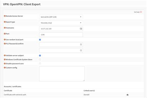 Setup SSL VPN Road Warrior OPNsense Documentation