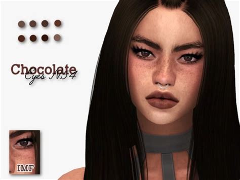 Imf Chocolate Eyes N54 Fm By Izziemcfire At Tsr • Sims 4 Updates