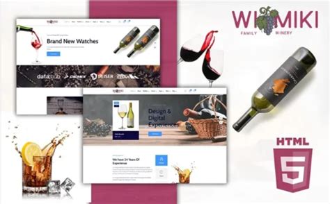 Wimiki E Commerce Wine Store Html5 Website Template Free Gpl Download