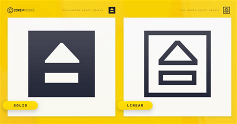 Media Eject Square Icon · Solid · Coreui Icons · Svg Javascript