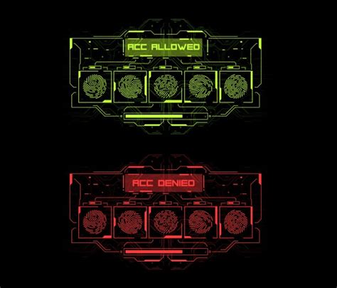 Biometric Recognition Systems Background Vector Image
