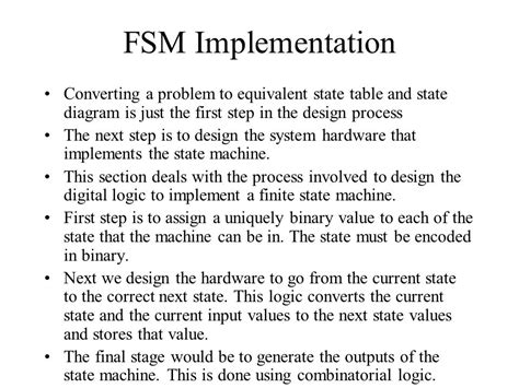 Fsm Design And Implementation Ppt Video Online Download