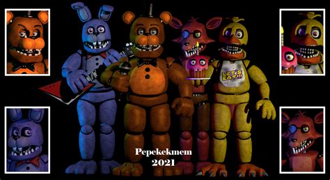 Unwithered Animatronics Models By Thomas Honeybell Five Nights At