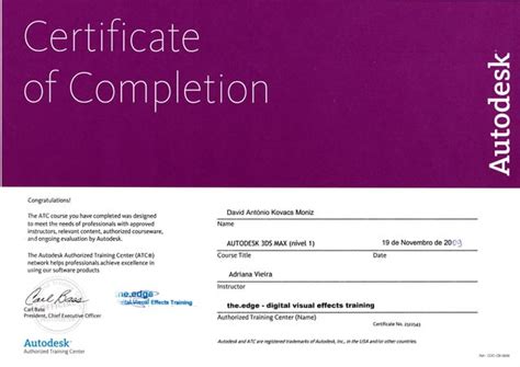 Autodesk 3dstudiomax Certificate Pdf Computer Software And