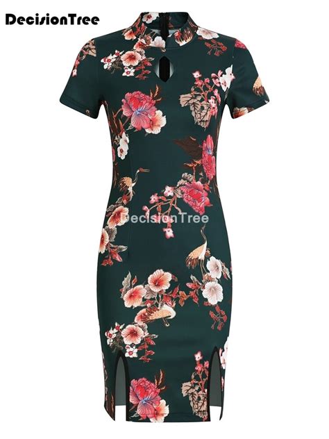 Chinese Dress Sexy Cheongsam Daily Beautiful Short Vicedeal