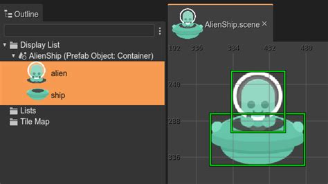Nested Prefabs — Phaser Editor 2d Help