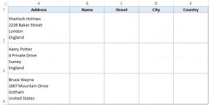 How To Split Multiple Lines In A Cell Into A Separate Cells Columns