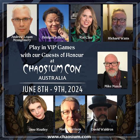Chaosium Con Australia Update Event Registration Is Now Open And