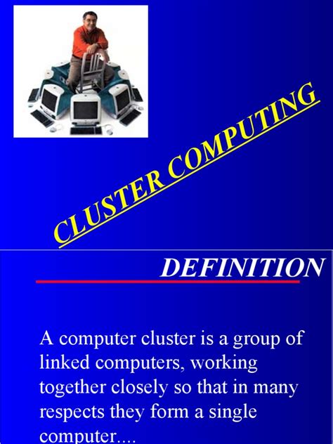 Understanding Cluster Computing Types Pdf Computer Cluster