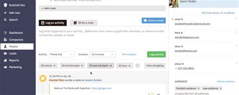 Product Updates Nutshell Crm And Marketing Tools