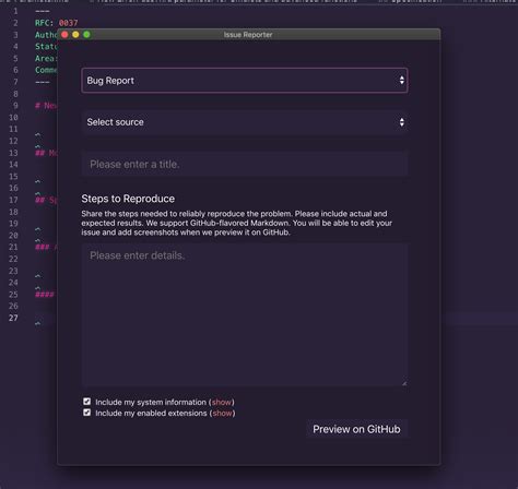 Unable To Exit Bug Report Screen On A Mac Issue Microsoft Vscode GitHub